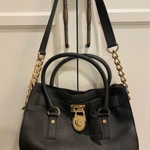 Michael Kors | Bags | Michael Kors Leather Purse With Lock And Key ...